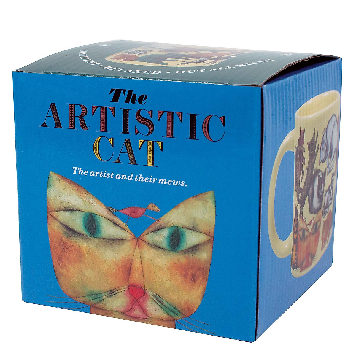 The Unemployed Philosophers Guild Artistic Cat Mug - Featuring Cats and Kittens from Famous Paintings Throughout Art History, Comes in a Fun Gift Box, 12 oz.