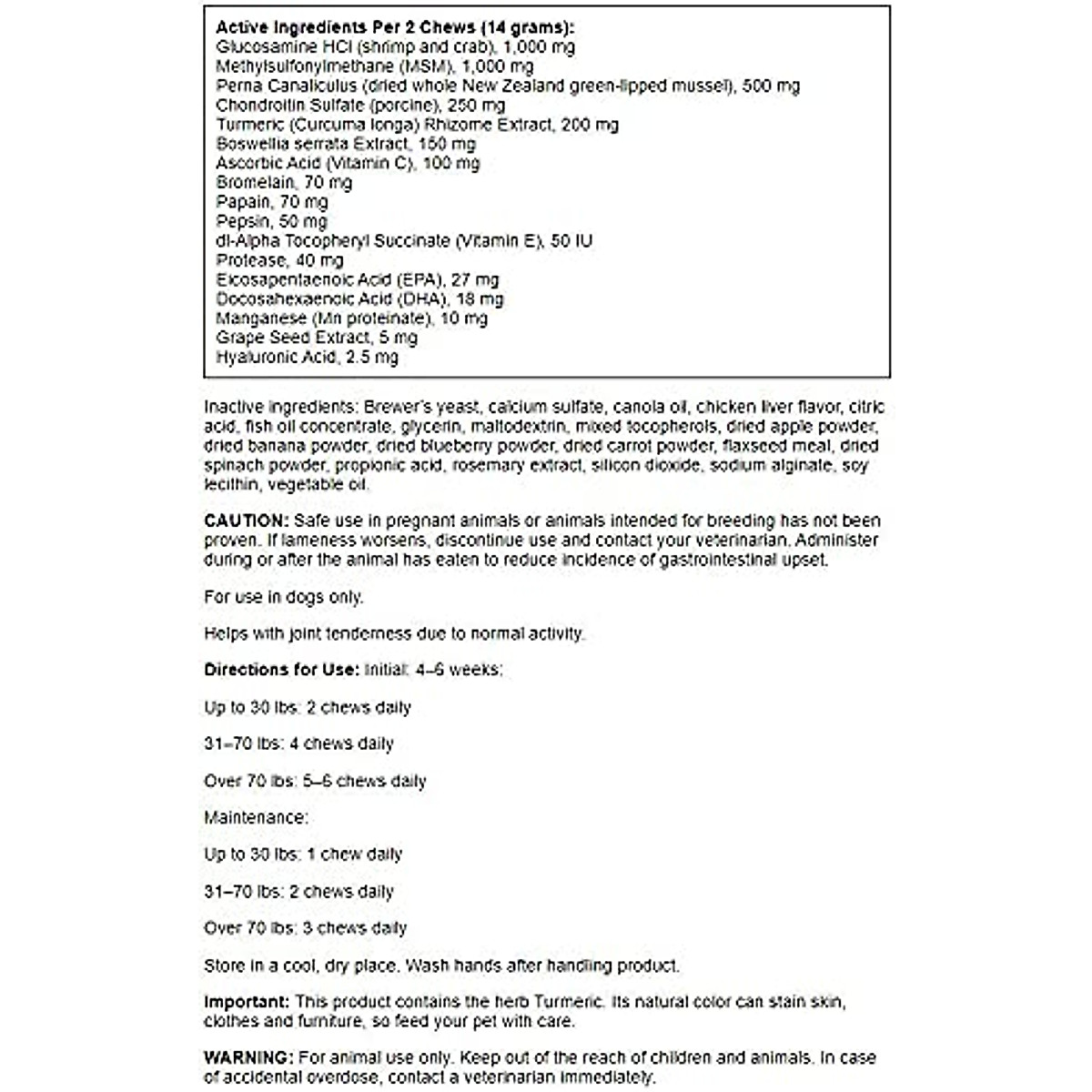 Swanson Advanced Hip & Joint for Dogs 11.11 Ounce (315 g) Pkg (2 Pack)