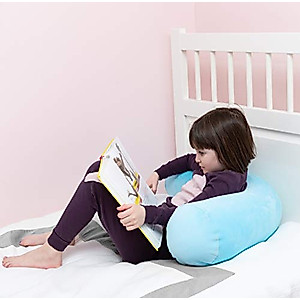 Dash Sensations Sensory Kids Body Pillow – Ultra Soft Plush Removable Cover – Large 30” Roll Cushion with Tactile Mini Beads for Naps, Sleeping, Play and Relaxation (Blue)