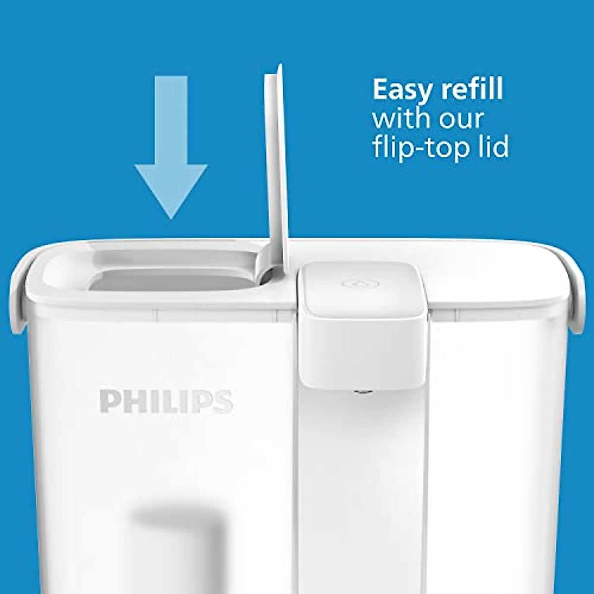 Philips Water Instant Water Filter - 3L Capacity, 1L/min Fast Flow, USB-C Rechargable