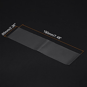 PATIKIL 190x50mm Perforated Shrink Bands, 250 Pack PVC Heat Shrink Wrap Band Fits Cap Diameter 4.53 to 4.72 Inch for Jars Cans, Clear