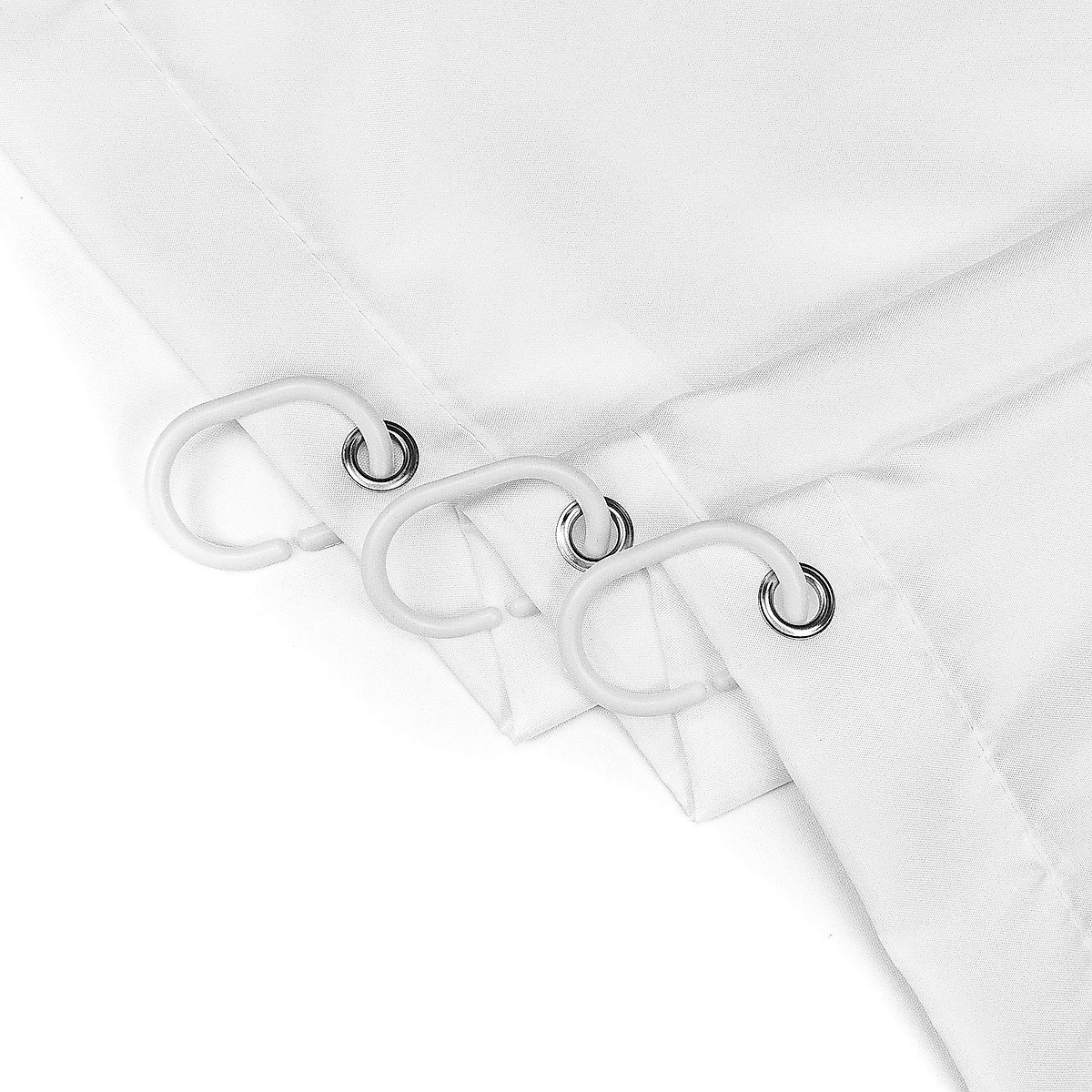 MEUNEAR Christmas Winter Shower Curtain Set Pink Flamingo and Christmas Tree on Snowfield Shower Curtain for Bathroom, Pine Tree Covered with Snow Shower Curtain with Hooks, 72L X 60W inches