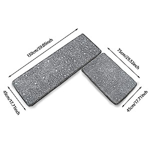 Silver Glitter Sparkles Kitchen Rugs Set Water Absorb Microfiber Non-Slip Kitchen Rug Bathroom Mat Doormat Carpet for Laundry