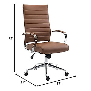 EdgeMod Tremaine High Back Management Chair, Terracotta