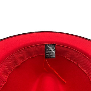 Wide Brim Fedora Hats for Women & Men Two Tone Felt Hat Gradient Dress Hat Red