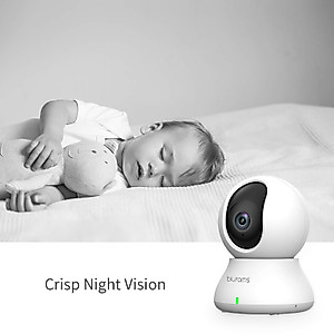 blurams 4pc Indoor Security Camera PTZ 1080p, WiFi Dome Camera Pet/Nanny Camera Baby Monitor w/Two-Way Audio | Sound/Person Detection | IR Night Vision | Cloud&Local Storage | Compatible with Alexa