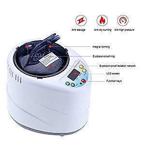 Ejoyous 2L Sauna Steamer Portable Sauna Steam Generator Home Spa Fumigation Machine Stainless Steel Therapy Steamer Pot with Remote Control for Body Relaxation(110V)