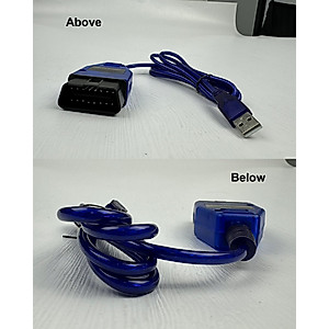 OBDII Scanner Diagnostic Cable for VW Audi Skoda Seat Volkswagen, Support VAG-COM KKL 409.1, 16-Pin Car Programming Cable, OBD II Adapter Connector Cable Scan Tool, for Win XP/ WIN7 32bits ONLY 1