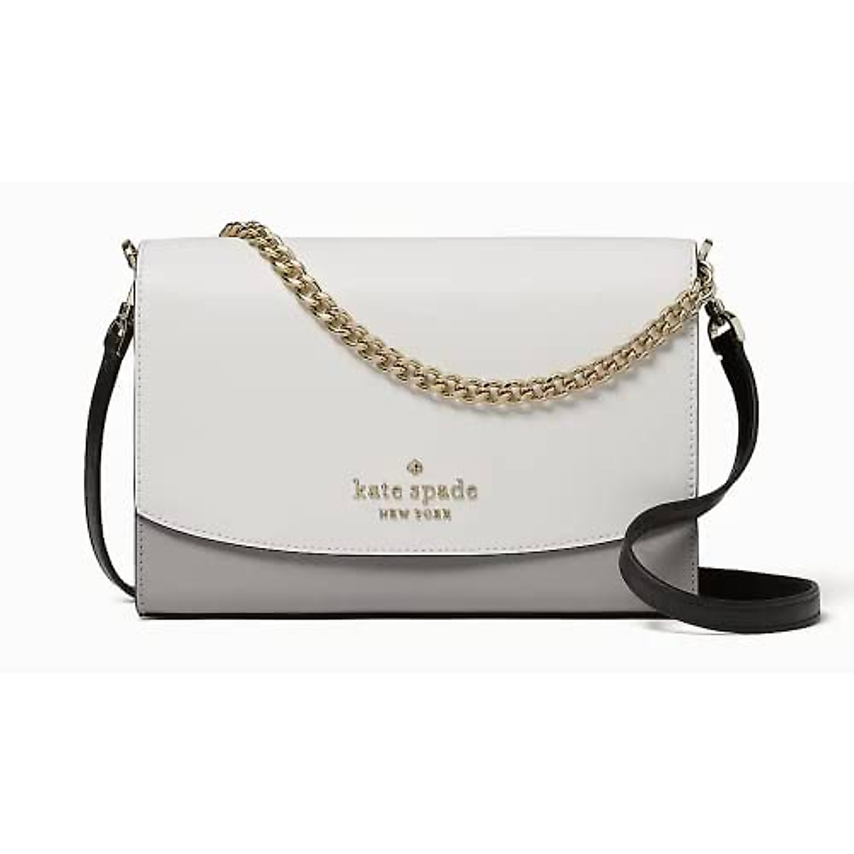 Kate Spade Carson Convertible Crossbody Handbag With Card Case (Nimbus Grey)