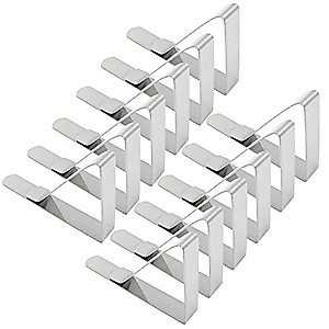 Latomex Tablecloth Clips, Set of 12 Extra Large Table Cover Cloth Clamps for Home Party & Picnic(Up to 2.7")