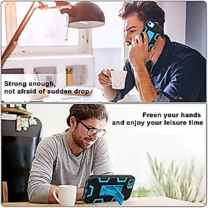 ZoneFoker Designed for iPhone SE Case 2022/2020, iPhone 8/7 Case, iPhone 6/6S Case,Slim Shockproof Rugged Protective Phone Case 4.7 inch iPhone SE 3rd/2nd Generation for Kids Boys, Black+Blue