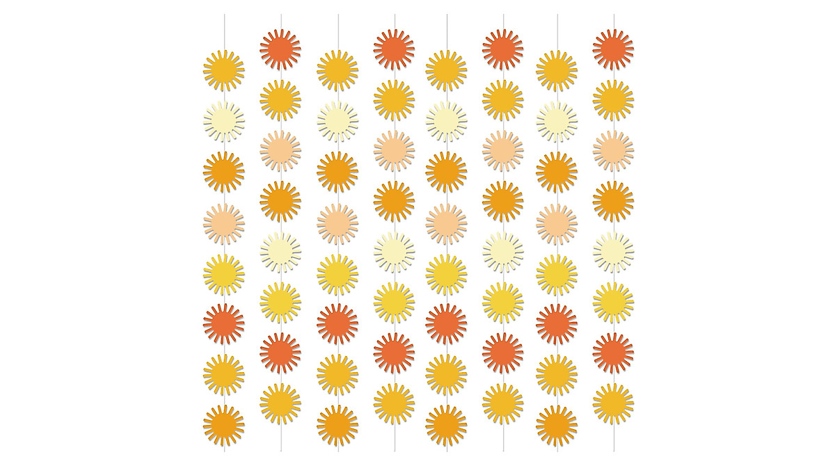 Boho Sun Banners - 12 Pcs for Birthday & Baby Showers