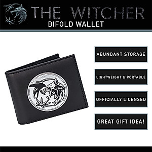 Concept One Netflix The Witcher Bifold Travel Wallet, Black