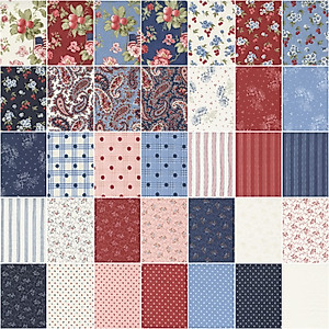 Minick and Simpson Isabella Jelly Roll 40 2.5-inch Strips Moda Fabrics 14940JR