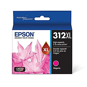 Epson T312XL320 Claria Photo HD Magenta High Capacity Cartridge Ink & T312XL220 Claria Photo HD Cyan High Capacity Cartridge Ink