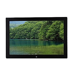 Accessories 22 17 Inch Digital Photo Frame, Elevator Exhibition Shelf Advertising Player, Video Player, Electronic Photo Album (Color : Black)