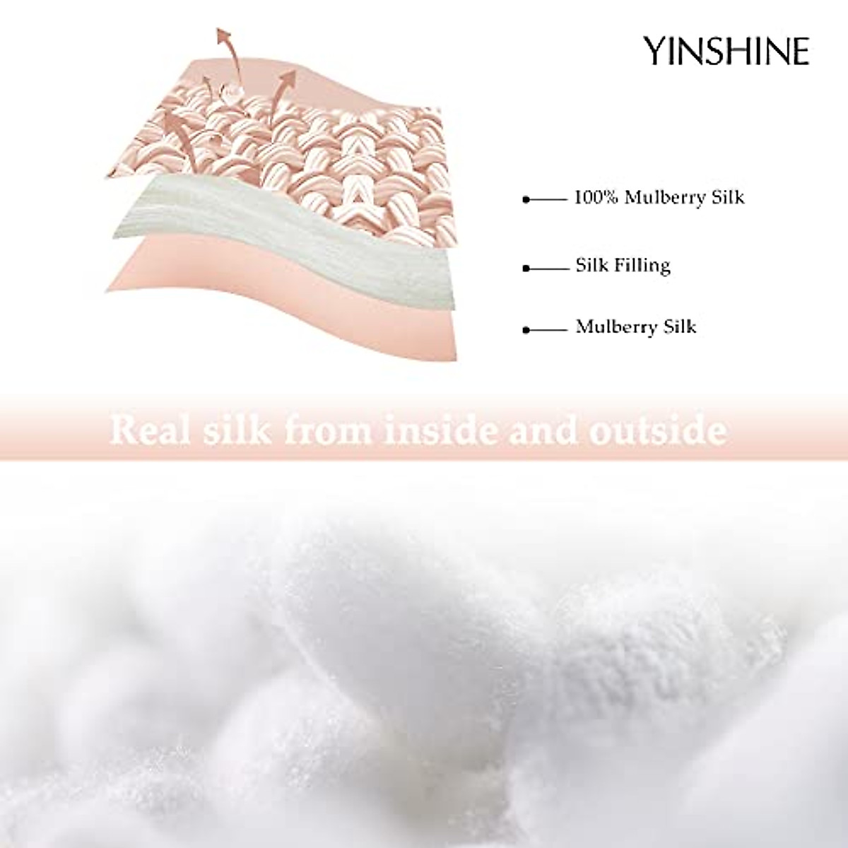 Silk Sleep Mask Set, Silk Hair Scrunchies and Silk Bags for Eye Skin and Sleeping 100% Pure Mulberry Silk 22 Momme Silk with Gift Box(Candy Pink)