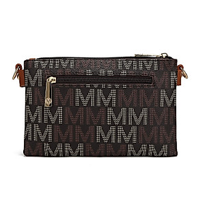 MKF Collection Crossbody Bag for Women Wristlet Strap, Vegan Leather Shoulder Bag Handbag Purse by Mia K