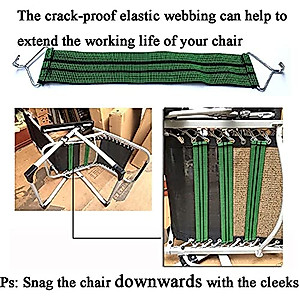 A-Life Zero Gravity Chair Replacement Cords Bungees Repair Kit Universal Elastic Laces for Recliners Lounge Chair Anti Gravity Chair Reclining Patio Chairs Lawn Chair Sling Chair 4 Cords Black