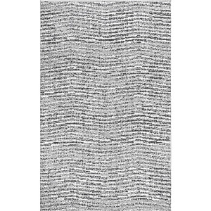 nuLOOM Sherill Abstract Transitional Area Rug, 10x14, Grey