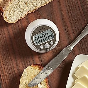 Taylor Digital Timer Counts Up and Down for School, Learning, Projects, and Kitchen Tasks, Super Loud Digital Timer, Gray