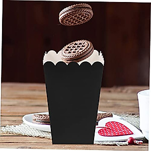 BESTonZON 50pcs Popcorn Boxes Popcorn Popcorn Box Candy Gift Box Disposable Food Containers Cookie Gift Boxes Popcorn Buckets for Theater Popcorn Treat Boxes Movie Night Snack Trays Mini