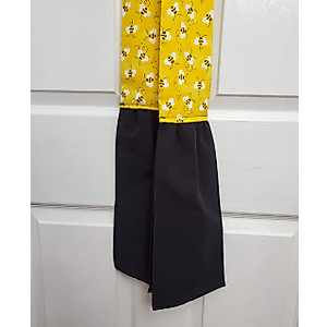 Bumble Bee Neck Towel, Yellow & Black Kitchen Boa, Neck Apron, Kitchen Neck Scarf, Kitchen Scarf, Baker’s Boa, Chef’s Towel, Cooking Towel, Grilling Towel, Gifts under $25