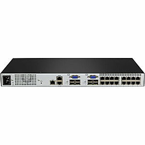 Vertiv Avocent AV3000 Rackmount KVM Over IP Switch, 16 Port KVM switches, Common Access Card (CAC), Local and Remote Access, Centralized Management, VGA, DisplayPort, DVI, HDMI, VGA Cable (AV3216-400)