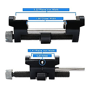 Aovemt Honing Guide for Chisels and Planes - Blades, Plane Iron, Chisel Sharpening Jig - Fits Chisels 1/8’’ to 1-7/8’’ - Fits Planer Blades 1-3/8’’ to 3-1/8’’