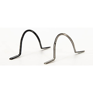 LIZHOUMIL 11pcs Fly Fishing Rod Guides Set, Fishing Tip Repair Kit, Hard Snake Guides and Tip Ring Hook Keeper, DIY Eye Rings for Rod Building or Repair Black 11pcs/Box