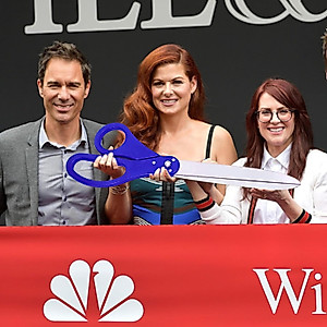 25" Blue Grand Opening Scissors – Blue Giant Scissors for Ribbon Cutting Ceremony Heavy Duty Scissors Giants Ribbon Cutting Scissors for Special Events Inaugurations and Ceremonies