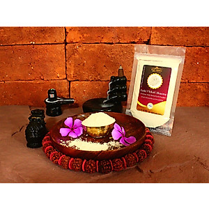 Yogic Mantra Kashi Vibhuti Powder Holy Ash Powder (100 g / 3.52 oz Sacred Ash Resealable Pouch Pack) Energized Vibhuti Bhasma for Hindu Holy Pooja Vidhi, Puja Items Samagri & Vibhooti Tripundra Tikka