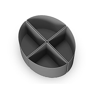 Slow Cooker Divider Liner fit 6 QT Crockpot, Reusable & Leakproof Silicone Crockpot Divider, Dishwasher Safe Cooking Liner for 6 Quart Pot (Grey)