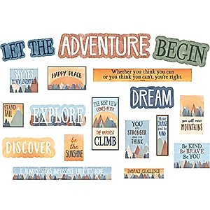 Teacher Created Resources Moving Mountains Let The Adventure Begin Mini Bulletin Board