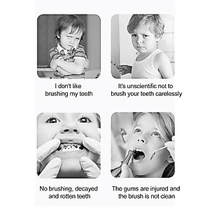 U Shaped Toothbrush l Kids Toothbrushes with Silicone Brush Head - Soft Manual Training Toothbrush, 360° Oral Teeth Cleaning Suitable for Ages 2-12 Years Old