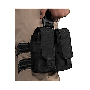 Rothco 20978 Drop Leg Double Mag Pouch Color : Black