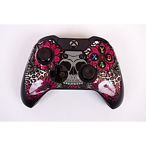 Designer Skin Sticker for the Xbox One Console With Two Wireless Controller Decals Pink Butterflies