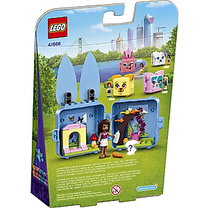 LEGO Friends Andrea’s Bunny Cube 41666 Building Kit; Rabbit Toy for Kids with an Andrea Mini-Doll Toy; Bunny Toy Makes a Creative Gift for Kids Who Love Portable Playsets, New 2021 (45 Pieces)