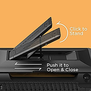 VRS DESIGN Damda Glide Hybrid Phone Case for Galaxy S22 Ultra Case, Sturdy Functional Case for Galaxy S22 Ultra (2022) Black