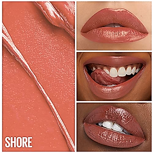 Maybelline Green Edition Butter Cream High-Pigment Bullet Lipstick, Shore, Coral Nude, 0.12 oz