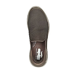 Skechers Men's Gowalk Arch Fit Slip-Ins-Athletic Slip-On Casual Walking Shoes with Air-Cooled Foam Sneaker, Taupe, 10.5