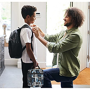 ProLeiBao Insulated Lunch Box Boys Portable Game Lunch Bag Blue Waterproof Lunchbox with Detachable Handle for School Travel Picnic Hiking Beach (Game)