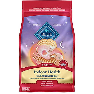 Blue Buffalo Indoor Health Natural Adult Dry Cat Food, Salmon & Brown Rice 5-lb