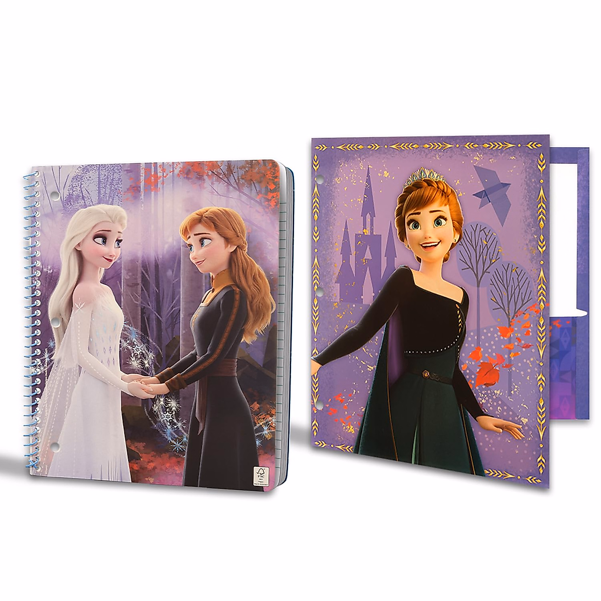 Disney Frozen All You Need for School Stationery Gifts Set - Pencils Eraser Notebook Case Ruler Folders for Back to The Pre School Kindergarten Education Goodies Supplies for Kids Girls