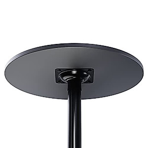 Winsome Obsidian Pub Table Round Black Mdf Top with Black Leg And Base - 23.7-Inch Top, 39.76-Inch Height, Pack of 1