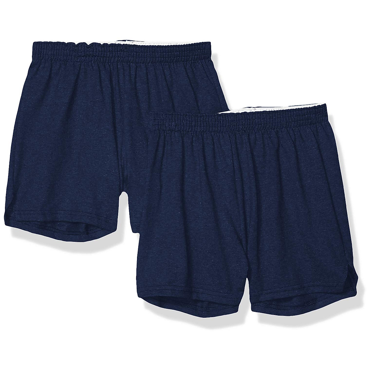 Soffe womens Authentic Cheer Yoga Shorts, Navy (2-pack), Large US