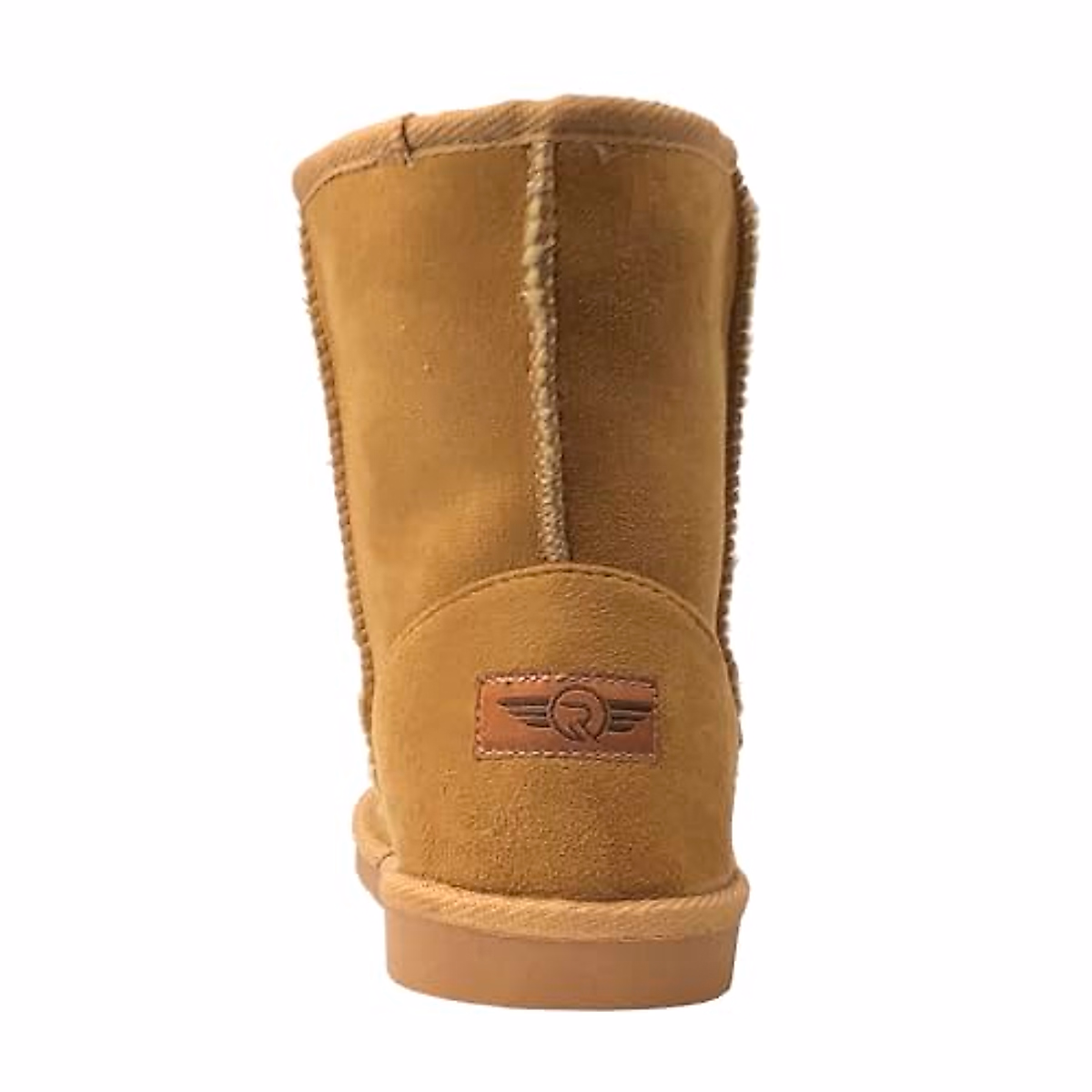 REDVOLUTION New Kids Classic Snow Boots Faux Fur Midcalf Outdoor Boots (Big Kid) (4030 camel, numeric_2)