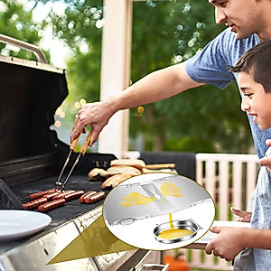 Tolia Grill Grease Tray with Drip Pan, 24" - 30" Adjustable Grease Catch Pan Stainless Steel Grill Replacement Parts Universal Drip Tray for Dyna Glo, Nexgrill, Kenmore, Expert Grill, BHG and More