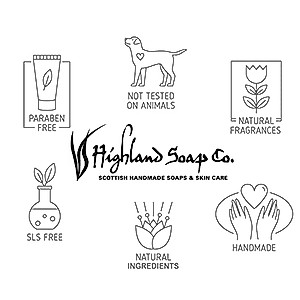 The Highland Soap Company, Organic Handmade Soap, 5.3oz (Whisky & Honey)