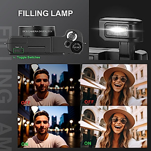 G-Anica 4k Digital Cameras for Photography, 48MP Video/Vlogging Camera for YouTube, Vlogger Kit,